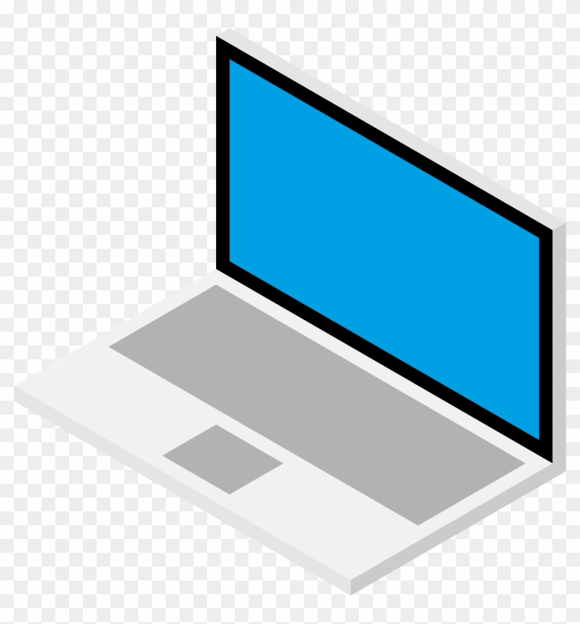 Clipart 3d Laptop Isometric Design Drawing - Png Laptop Drawing - Full ...