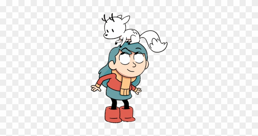 Hilda With Pet Twigs On Head - Hilda Netflix - Full Size PNG Clipart ...