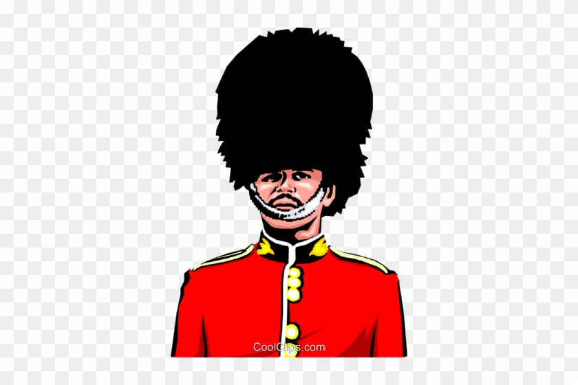 British Guard With Bearskin Hat Royalty Free Vector - British Clipart ...