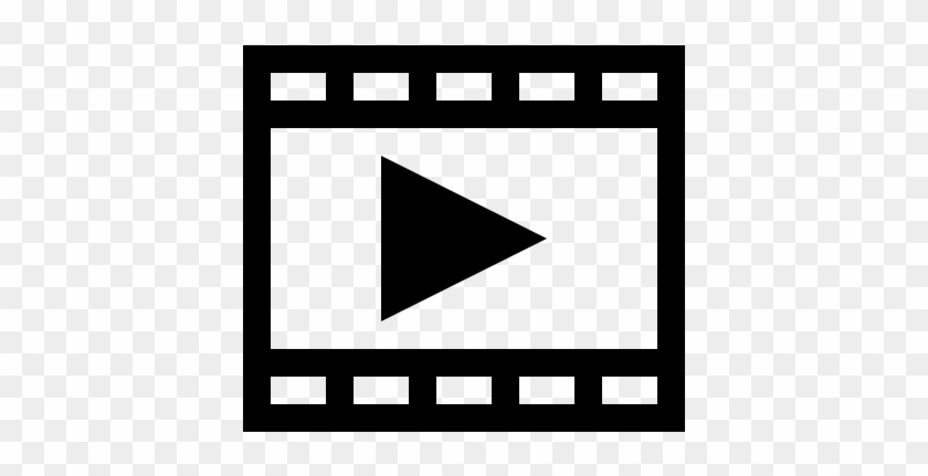 Film Strip With Play Triangle Vector - Symbol Film Png - Full Size PNG ...