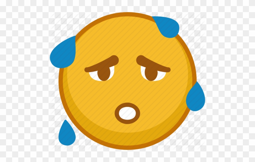 Sweating Icon Clipart Emoticon Smiley Clip Art - Sweating Emoji ...