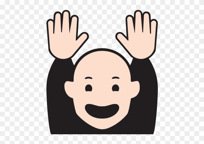Hand Emoji Clipart Emoticon - Man Raising Hand Emoji - Full Size PNG ...