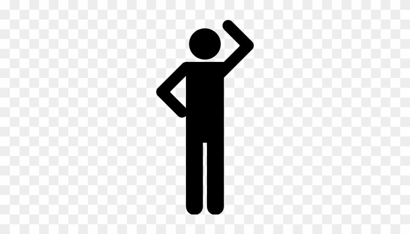 One Hand Up Silhouette Vector - Person Raise Hand Icon - Full Size PNG ...