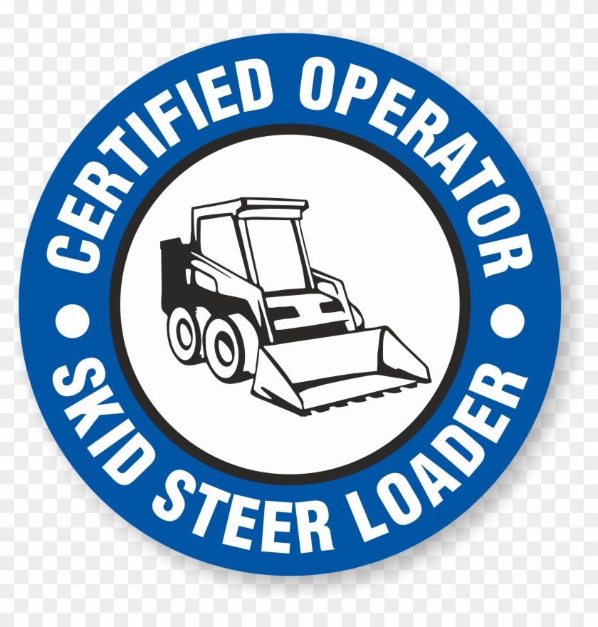 Certified Operator Skid Steer Loader Hard Hat Decals - Certified ...