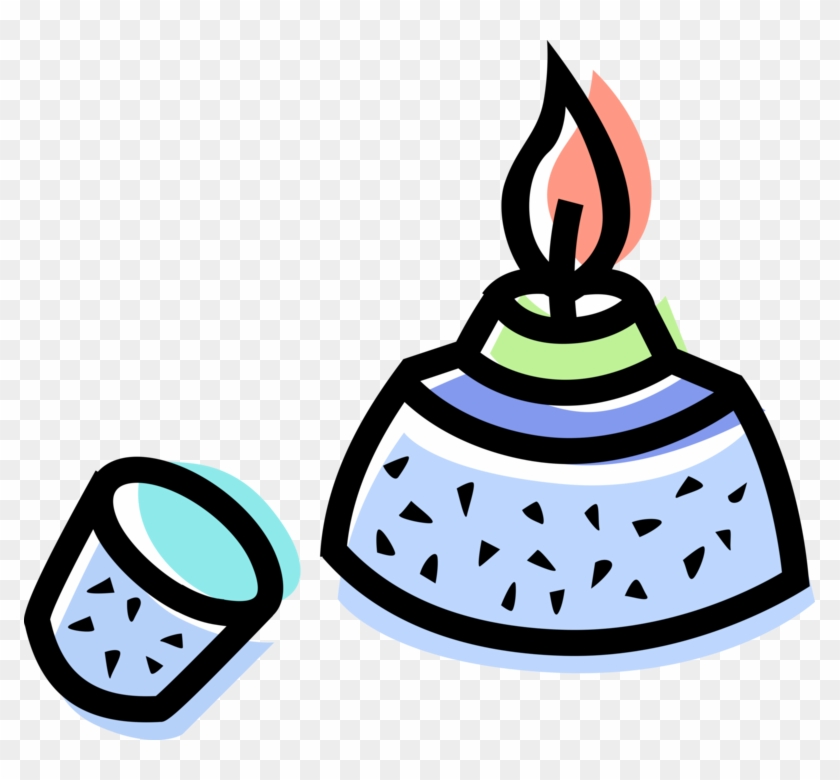 Vector Illustration Of Laboratory Chemistry Research - Bunsen Burner ...