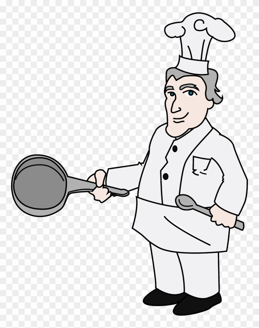 Chef Cooking Drawing - Full Size PNG Clipart Images Download