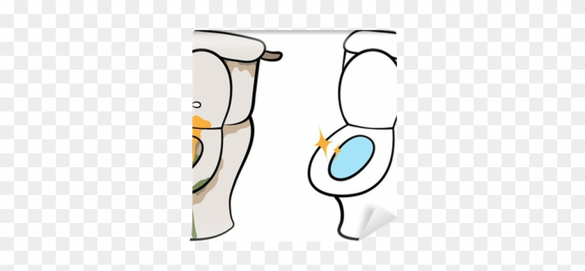 Dirty Vs Clean Toilet - Full Size PNG Clipart Images Download