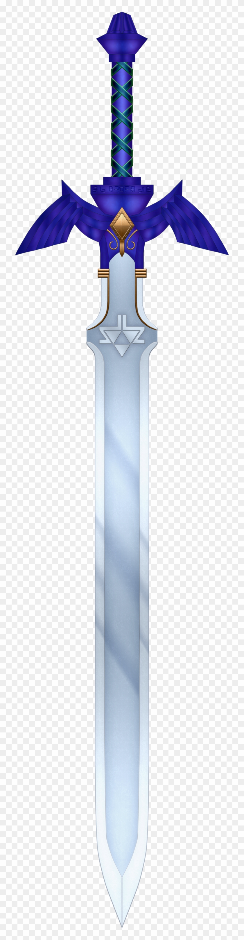 Tp Master Sword By Blueamnesiac - Zelda Master Sword Png - Full Size ...