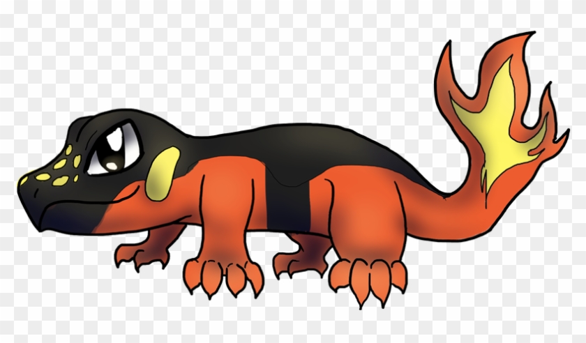 Fire Type Fakemon Magicalrave On Deviantart Png Fakemon - Lizard - Full ...
