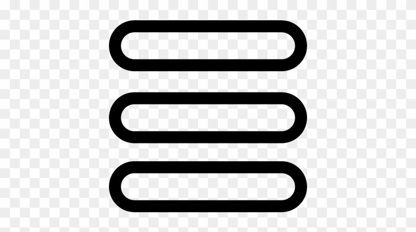 Menu Button Of Three Lines Outline ⋆ Free Vectors Logos - Menu Flat ...