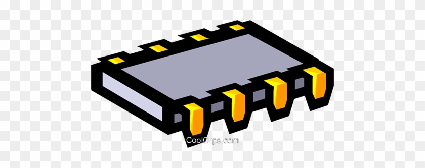 Symbol Of A Computer Chip Royalty Free Vector Clip - Computer Chip ...