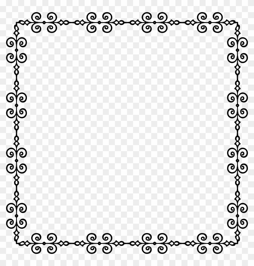 Flourish Frame Square - Flourish Frame Square - Full Size PNG Clipart ...