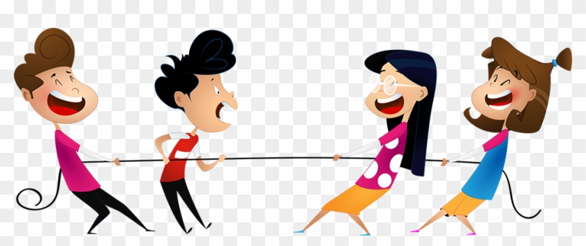 More For Your Family - Cartoon Of Rope Pulling - Full Size PNG Clipart ...
