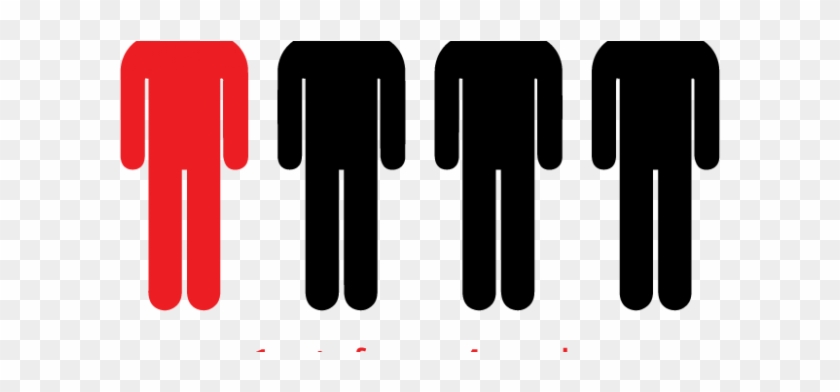 1 Out Of 4 People - 1 In 4 People Graphic - Full Size PNG Clipart ...