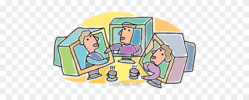 Internet Chat Royalty Free Vector Clip Art Illustration - Internet ...
