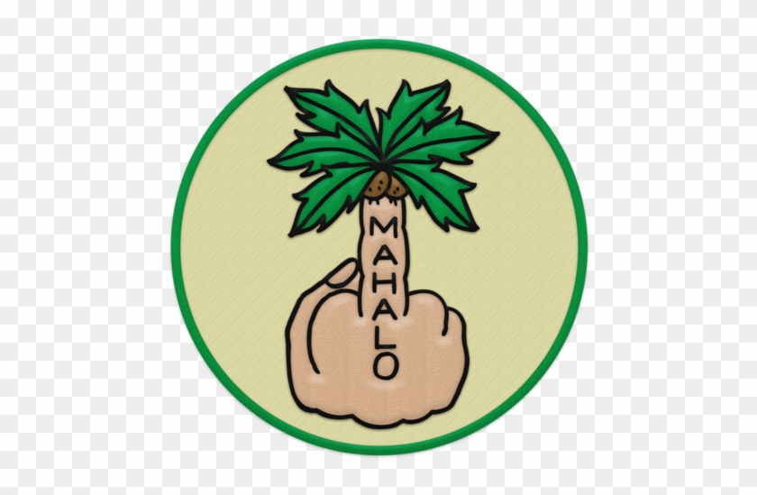 Mahalo Palm Patch - Emblem - Full Size PNG Clipart Images Download