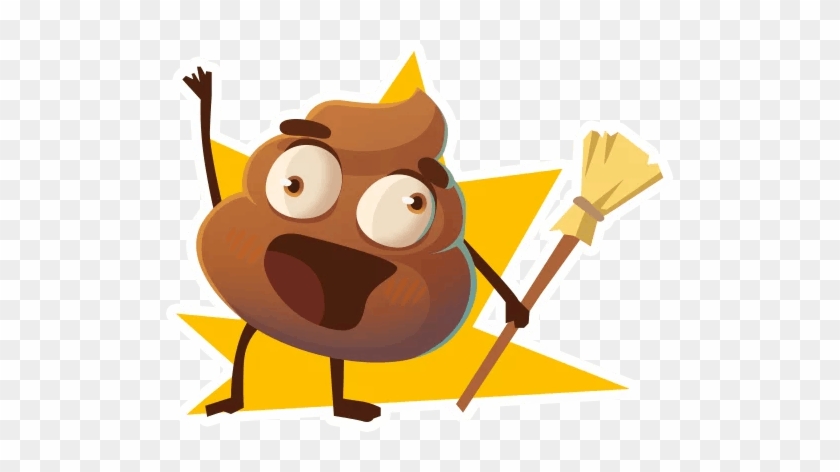 “poop” Stickers Set For Telegram - Illustration - Full Size PNG Clipart ...