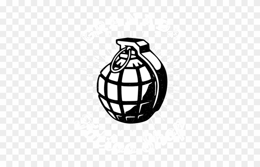 Grenade Drawing Logo - Hand Grenade - Full Size PNG Clipart Images Download