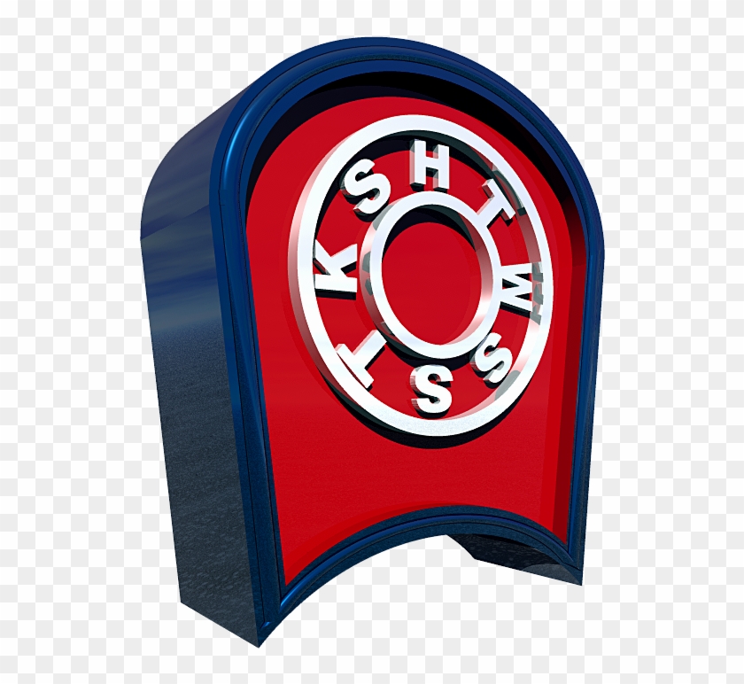 Angled Blue And White Keystone - Circle - Full Size PNG Clipart Images ...