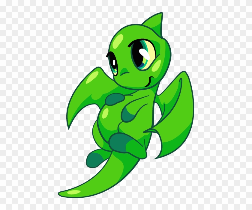 Green Shoyru Redo By Tibby-kitty - Cartoon - Free Transparent PNG ...