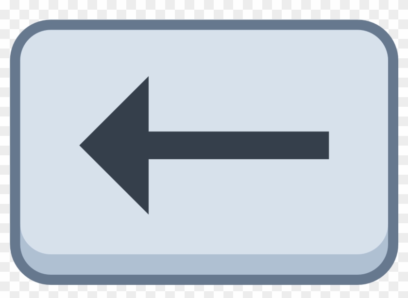 Arrow Keyboard Symbol - Backspace Icon - Full Size PNG Clipart Images ...