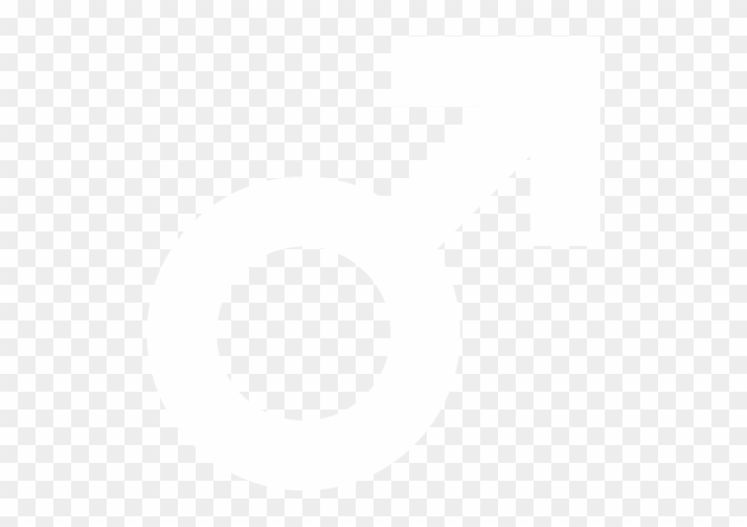 White Male 2 Icon - Male Gender Symbol White Png - Full Size PNG ...