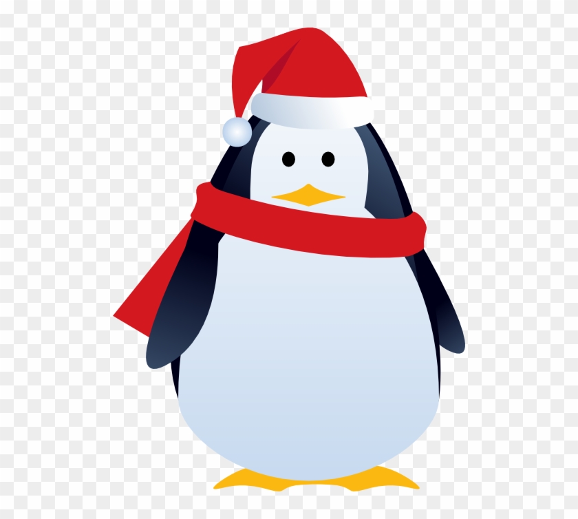 Christmas Penguin - Penguin Christmas Clip Art - Full Size PNG Clipart ...