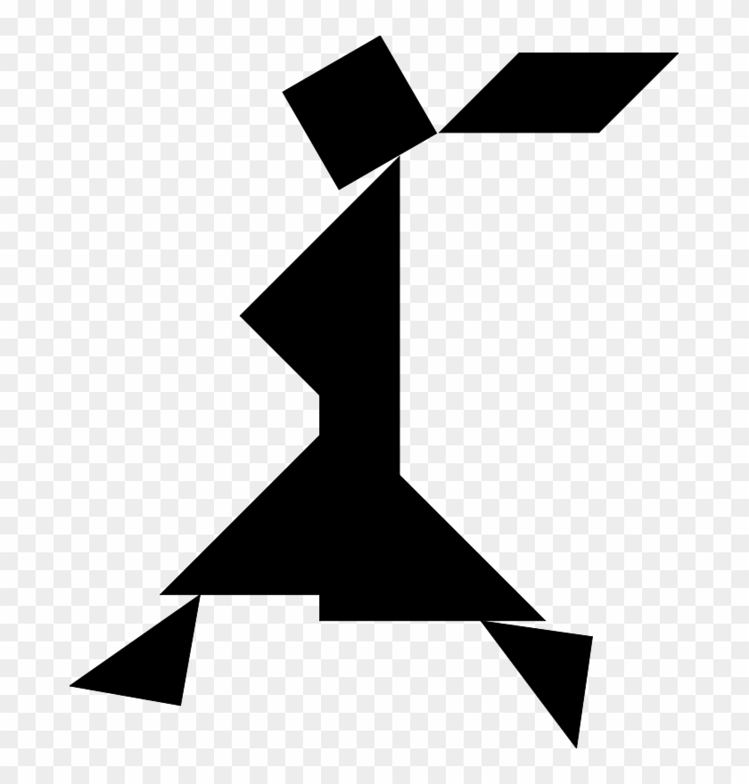 Tangram People - Full Size PNG Clipart Images Download