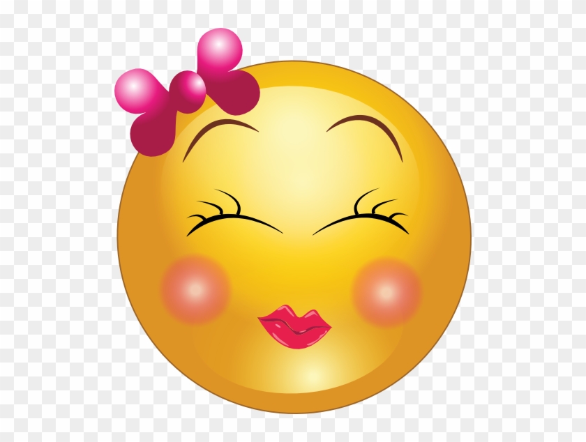 Cute Girl Smiley Faces - Cute Girl Smiley - Full Size PNG Clipart ...