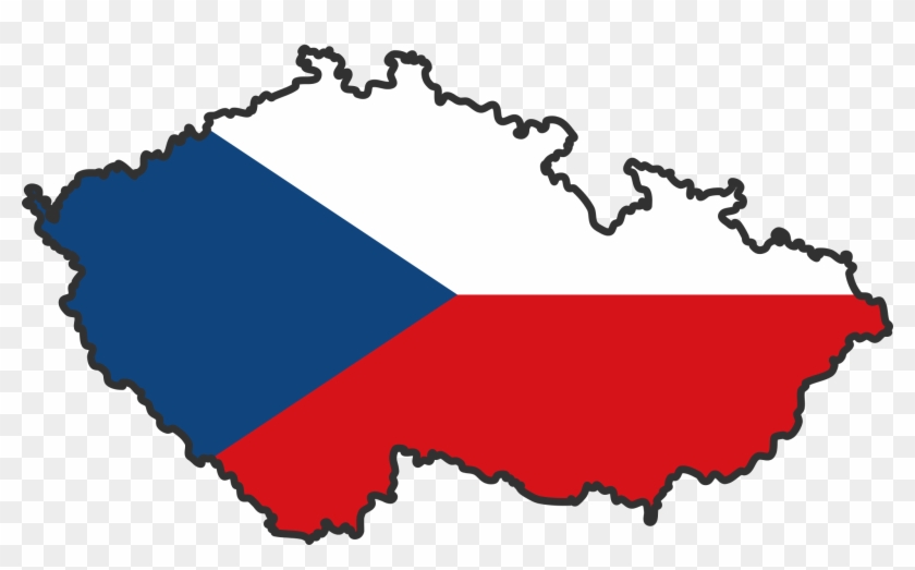 Czech Republic Flag Map - Czech Republic Flag Map - Full Size PNG Clipart Images Download