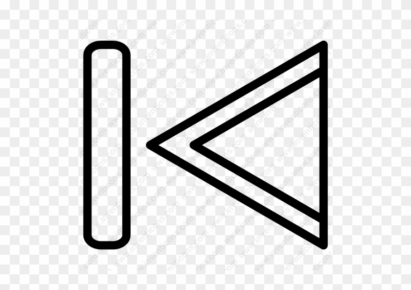 Rewind Button Png - Line Art - Full Size PNG Clipart Images Download