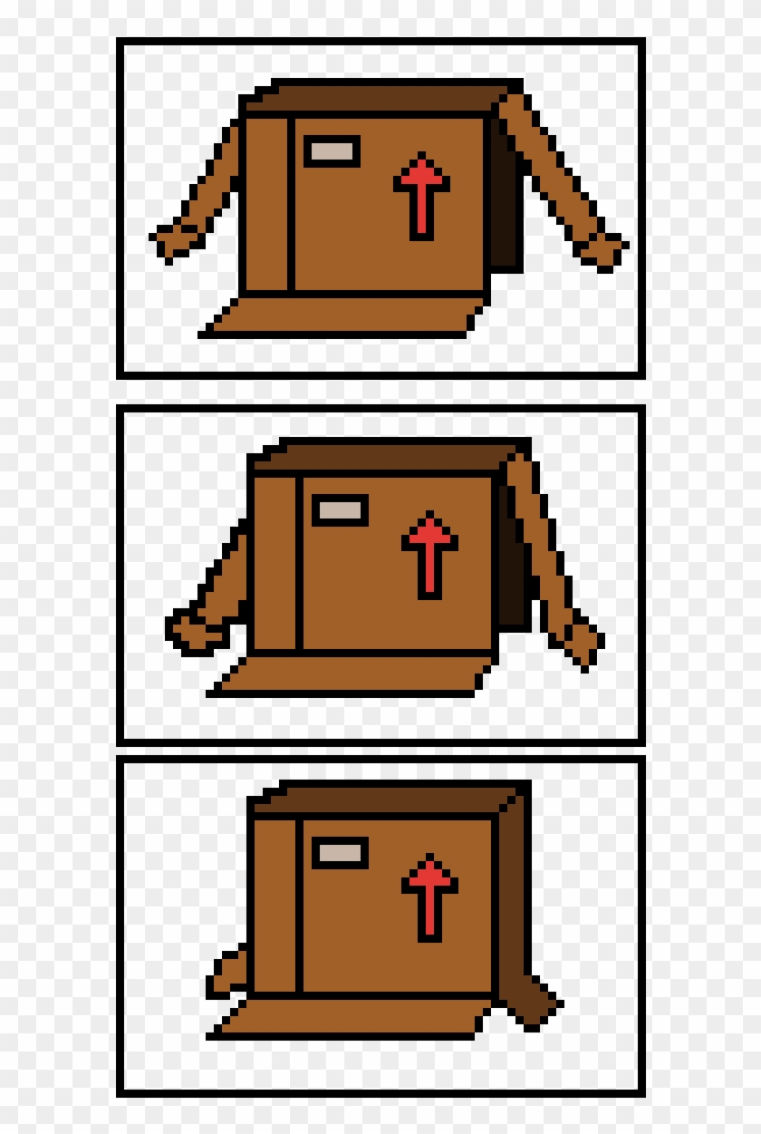 Cardboard Box Spawn - Pixel Portrait - Full Size PNG Clipart Images ...