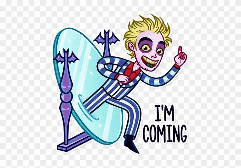 “beetlejuice” Stickers Set For Telegram - Cartoon - Free Transparent ...