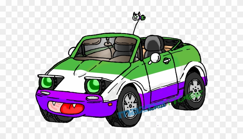 Queer By Mazdatiger-dbekctr - Chibi Miata - Full Size PNG Clipart ...