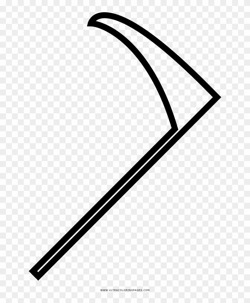 Scythe Coloring Page - Line Art - Free Transparent PNG Clipart Images ...