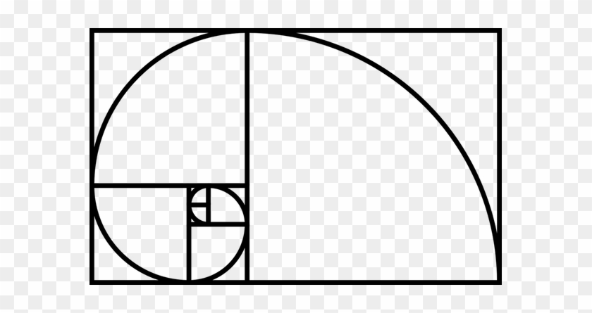 Fibonacci-spiral - Golden Mean - Full Size PNG Clipart Images Download