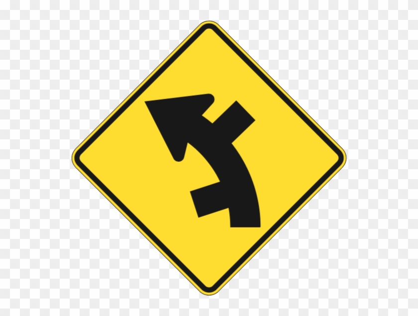 W2-12 - Winding Road Ahead Sign - Full Size PNG Clipart Images Download