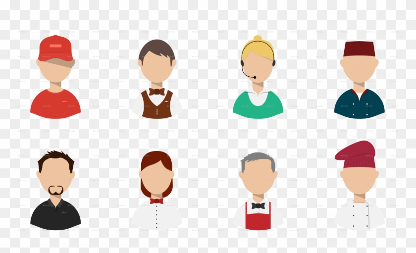 Staff Clipart Restaurant Staff - Restaurant Staff Cartoon Png - Full ...