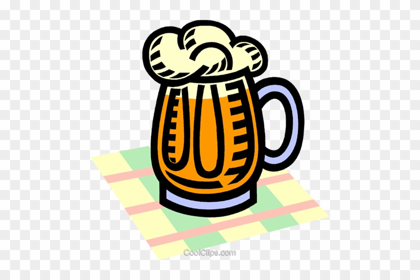 Mug Of Beer Royalty Free Vector Clip Art Illustration - Emblem - Full ...