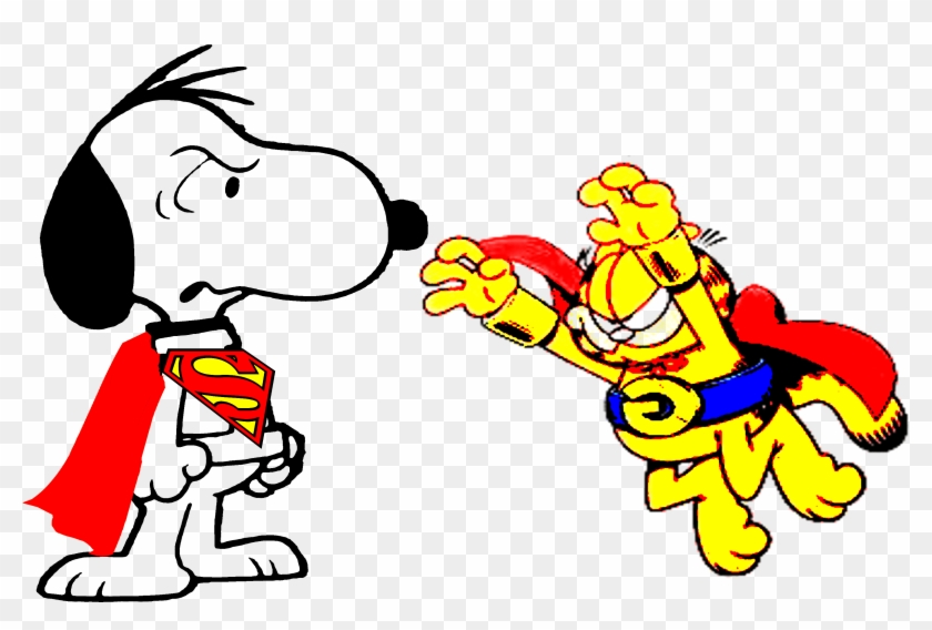 Garfield Vs Snoopy - Super Snoopy Png - Full Size PNG Clipart Images ...
