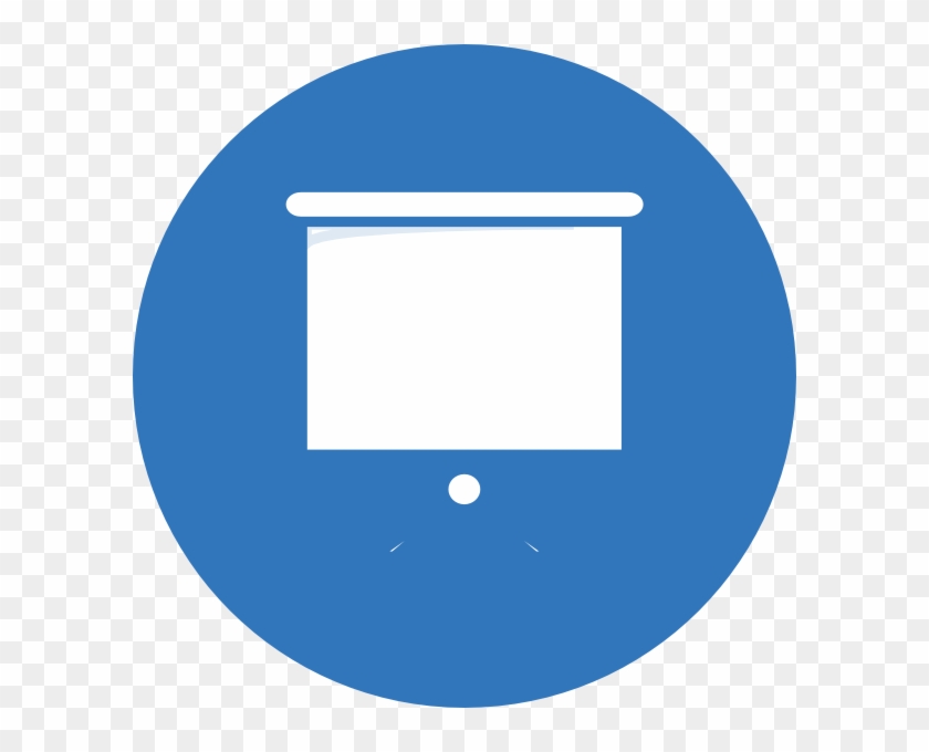 Blue Presentation Screen Svg Clip Arts 600 X 600 Px - Blue Presentation ...