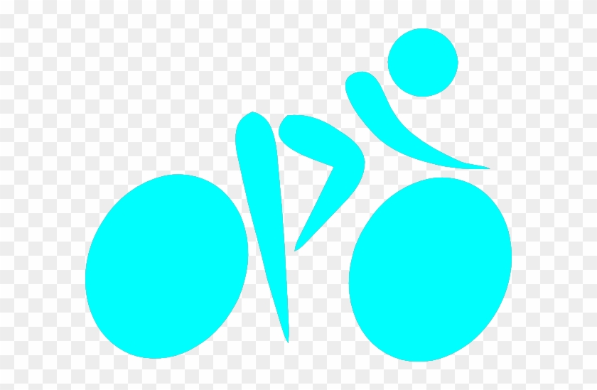 Cycling Clip Art Blue - Full Size PNG Clipart Images Download
