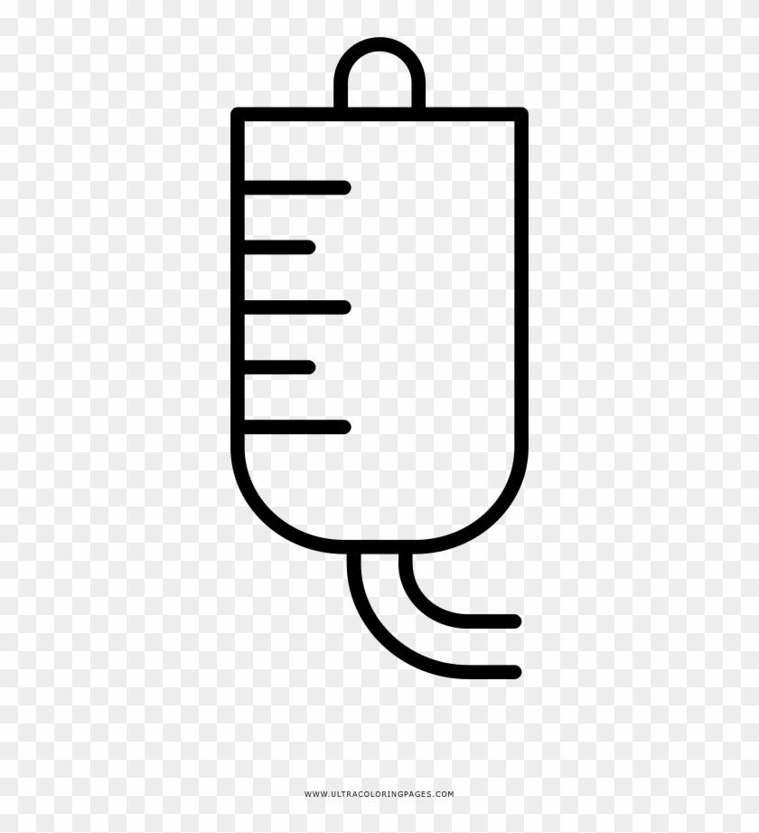 Iv Bag Coloring Page - Iv Bag Coloring Page - Full Size PNG Clipart ...