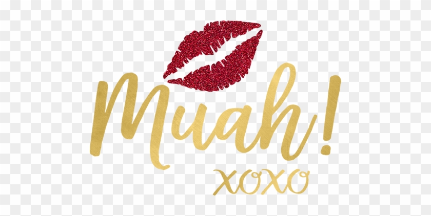 Muah Kissing Lips Svg Cut File Catching Colorlfies - Red Lips ...
