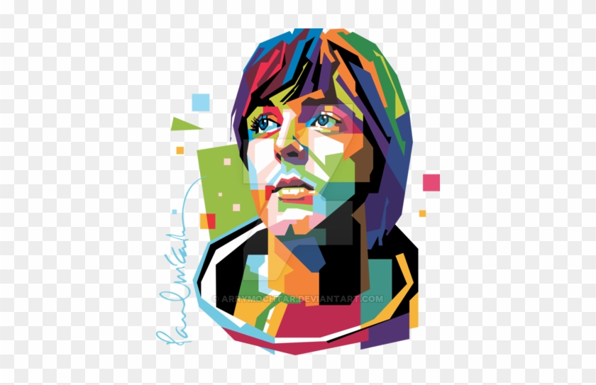 Graphic Black And White Artist Vector Pop Art - Pop Art Portrait Paul ...