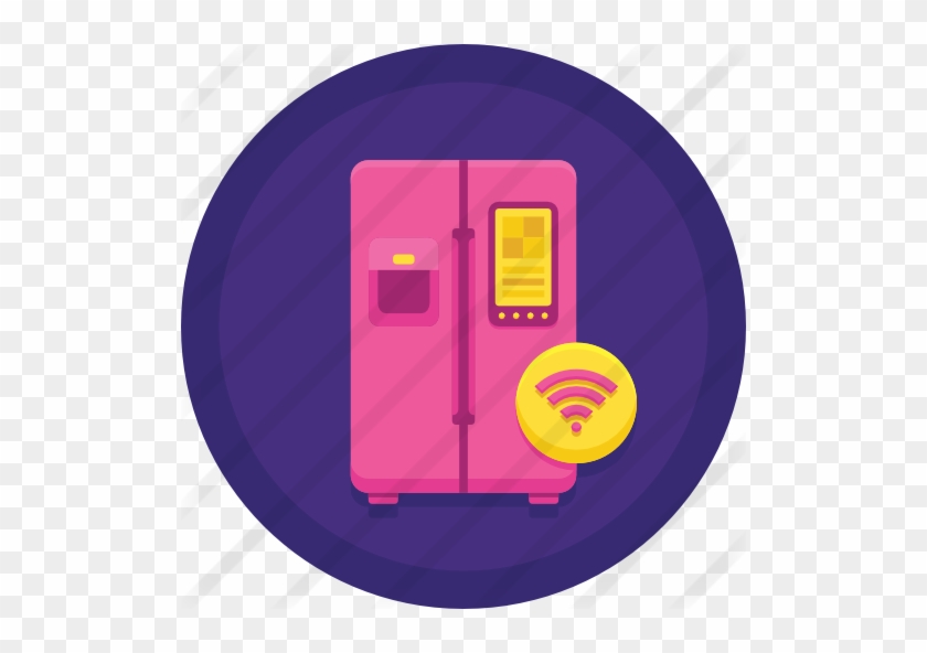Smart Fridge Free Icon - Circle - Full Size PNG Clipart Images Download
