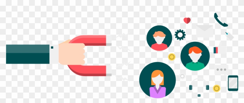 Customer Retention Graphic With Magnet - Graphic Design - Full Size PNG ...