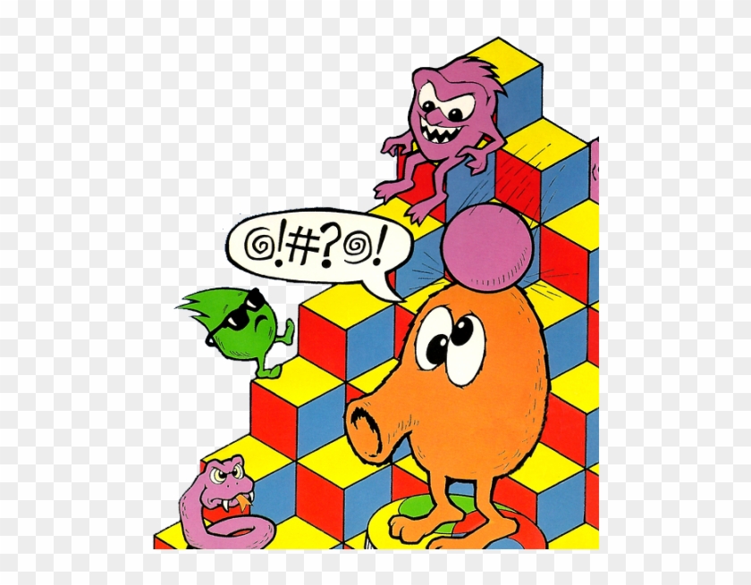 Some Of The Later Cover Artwork For Q*bert - Q Bert Nes - Full Size PNG ...