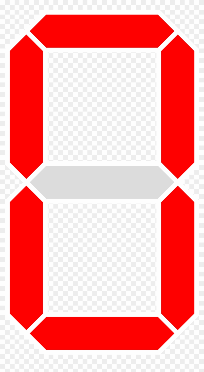 File7 - Seven Segment Display 8 - Full Size PNG Clipart Images Download