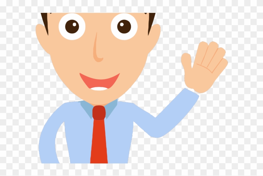 Hello Clipart Office Man - Man Hello Icon - Full Size PNG Clipart ...